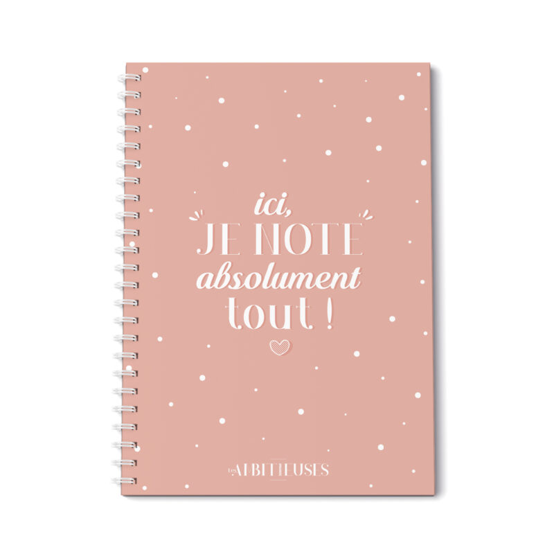 Carnet de notes - Cocooning rose - Les Ambitieuses